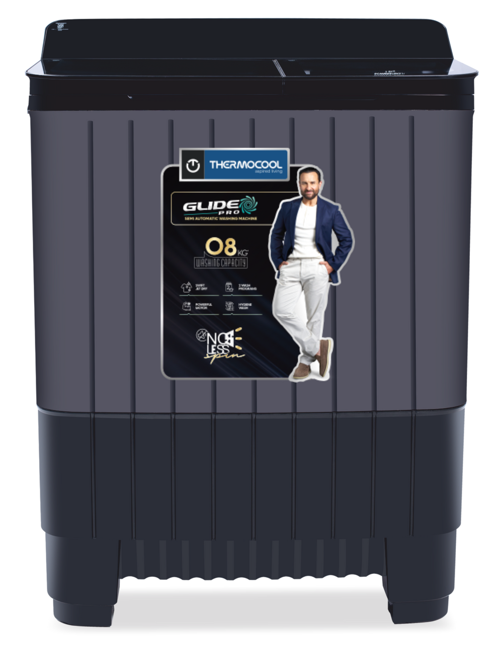 Buy Glide Pro 8kg Semi Automatic Washing Machine Online | Thermocool